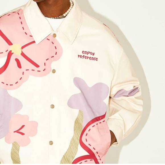 Empty Reference | Jackets & Coats | Empty Reference Loose Floral Print ...